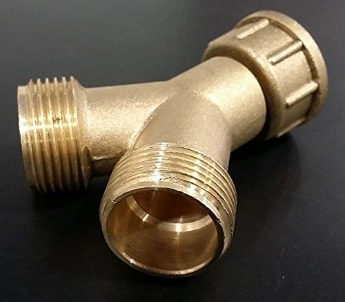 Solid Brass washing machine Y piece connector, Highly recommended over ...